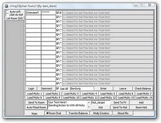 Mig33 World ☼☼: ☼ Mig33 Chat Tools V5.00[Admin,flood,kick,mix]