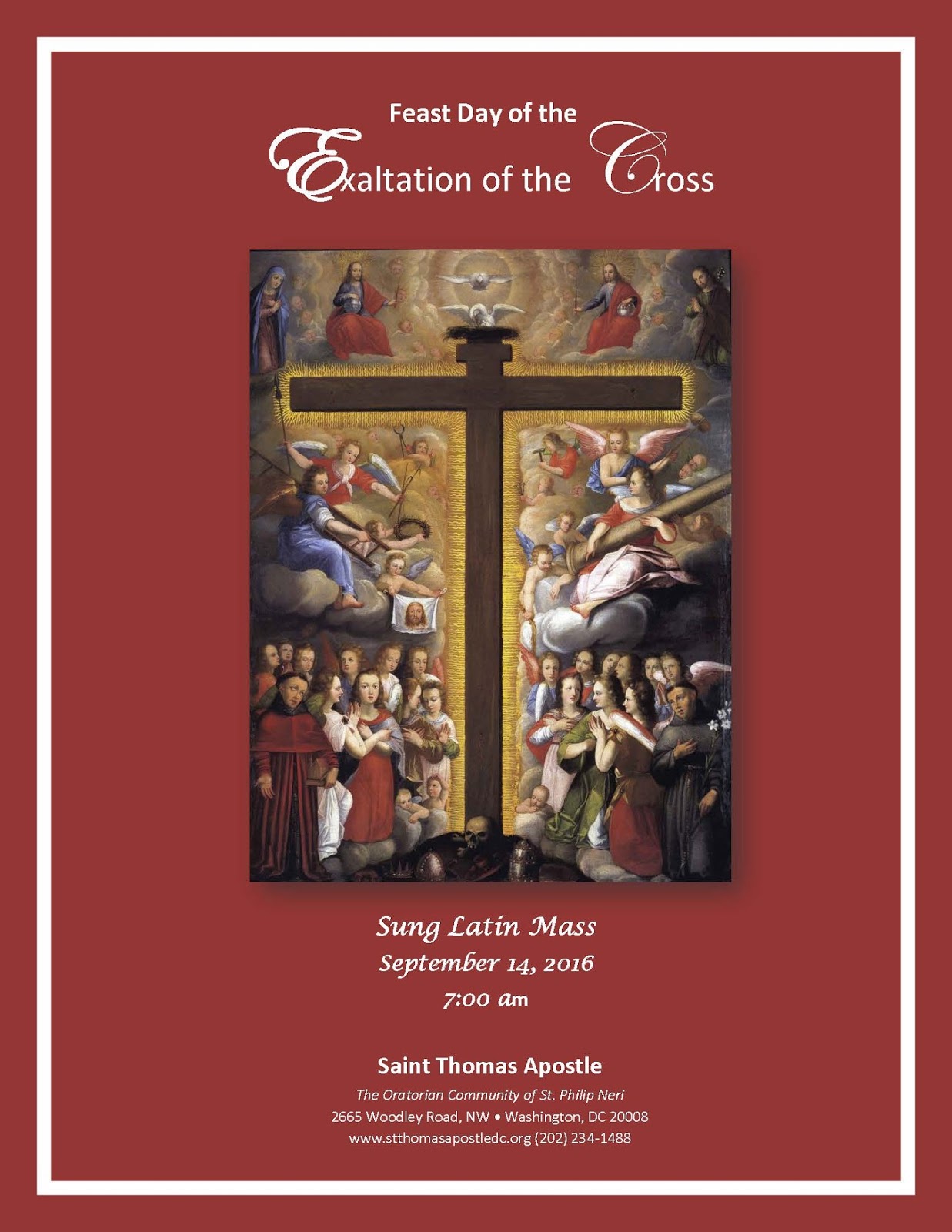 RORATE CÆLI: Event: Sung High Mass for feast of the Exaltation of the ...