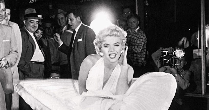 Behind-the-Scenes of Marilyn Monroe’s Iconic Flying Skirt Photo While ...
