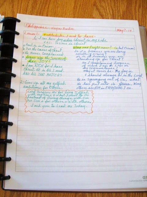 A Palette Full of Blessings: ARC Bible Study Journal -notebook