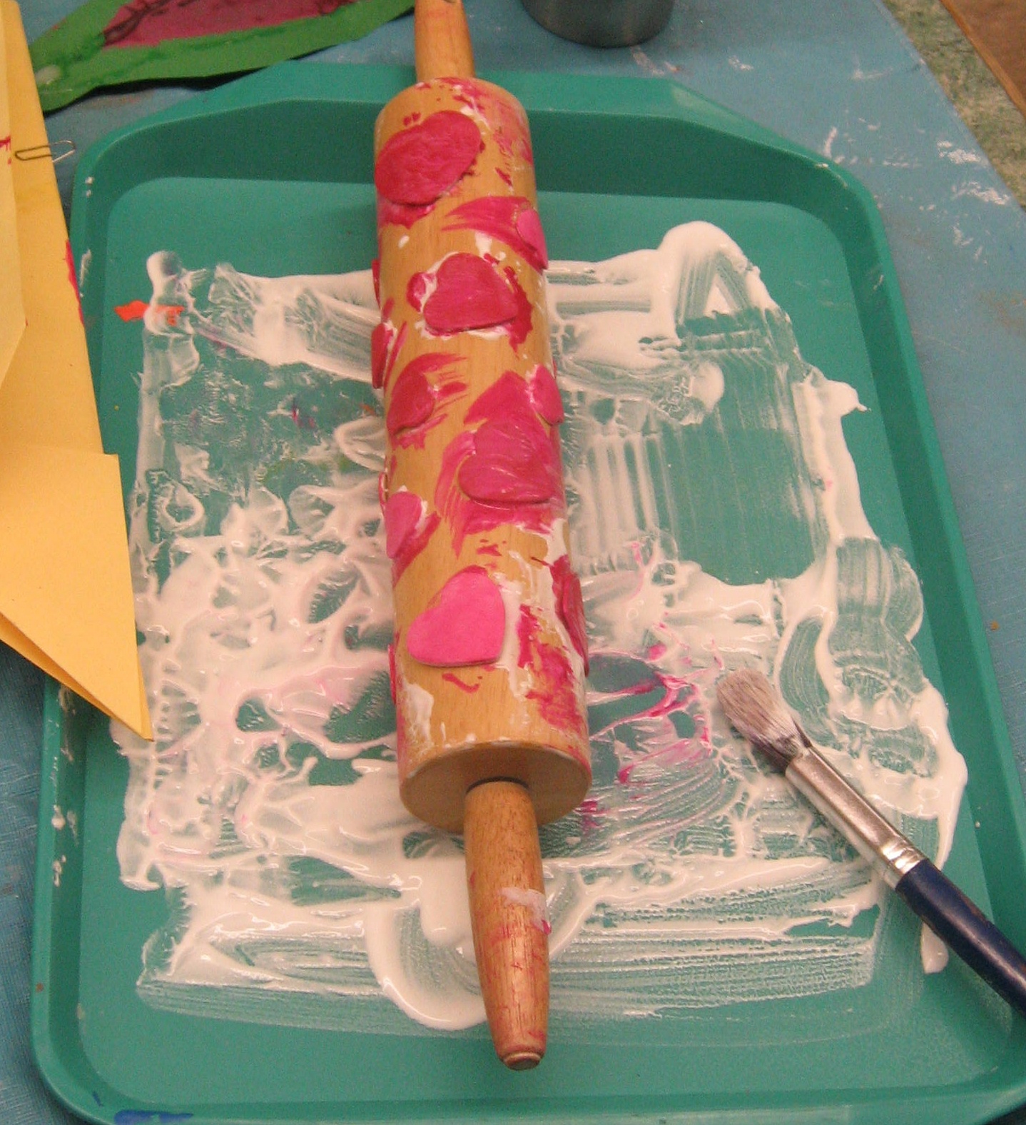StrongStart: Valentine Rolling Pin Painting