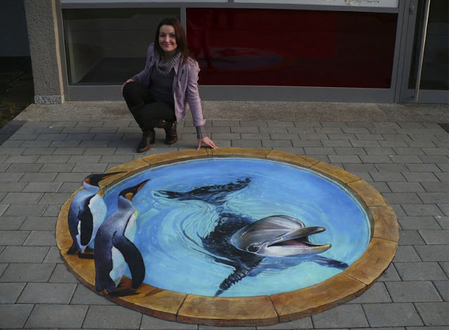 A arte de rua 3D que convida as pessoas a interagirem de forma criativa ...