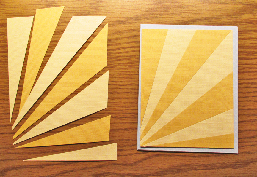 Mizbizibee's Little Bees: Wednesday Inspirations-Sunray Pattern & Card