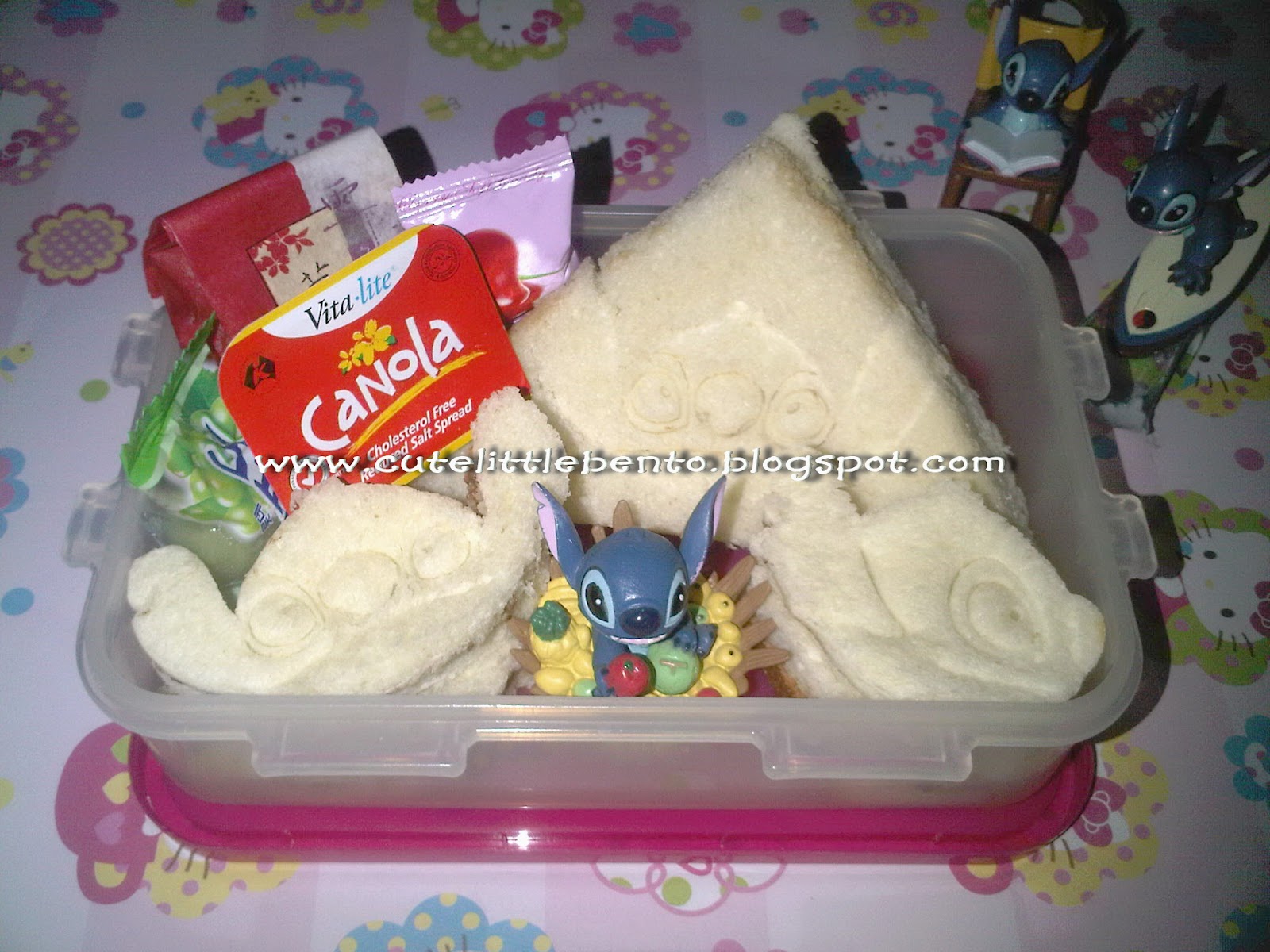 Cute Little Bento: Stitch Sandwich ,,, Bento # 005