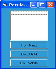 Percabangan dan Perulangan Lanjutan Visual Basic 6.0