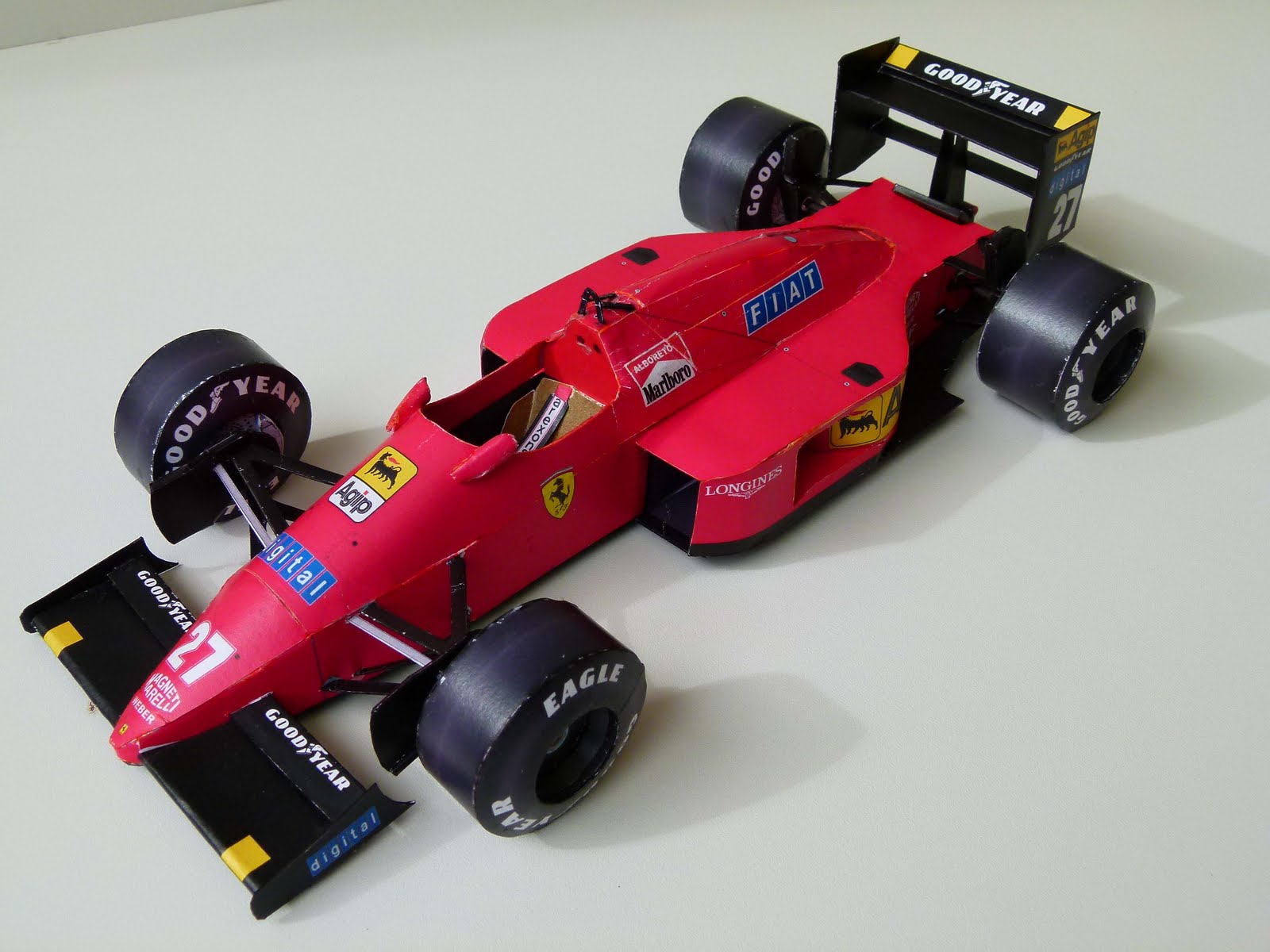 M4RC10 Papercraft F1: FERRARI F1 87 - MICHELE ALBORETO - GP SAN MARINO 1987