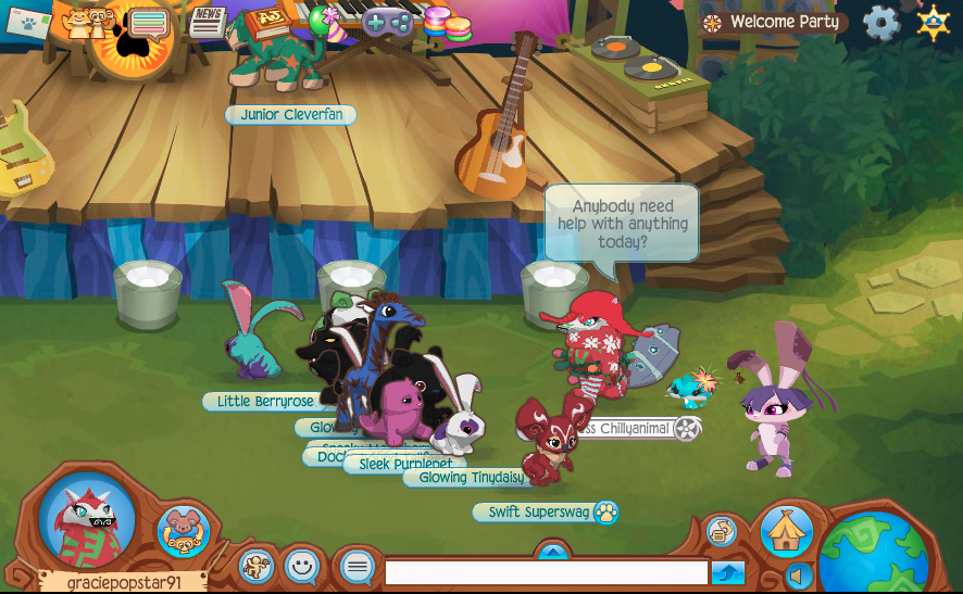 The Animal Jam Friendship Community: How To Go Into The New Jammer Party!