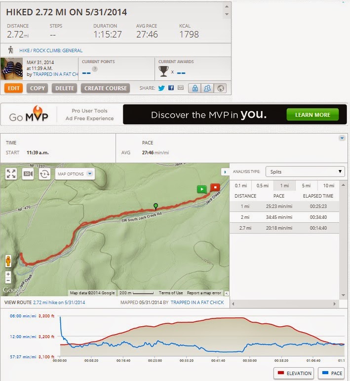 Trapped in a Fat Chick: Easy Hike to Head of Jack Creek