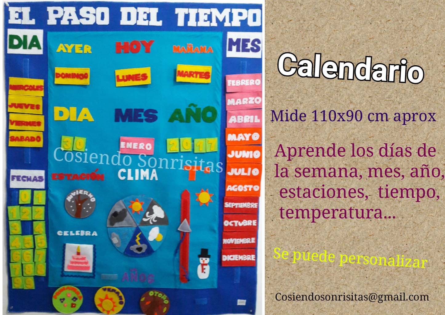 Cosiendo sonrisitas: 📅 El Calendario. 📅