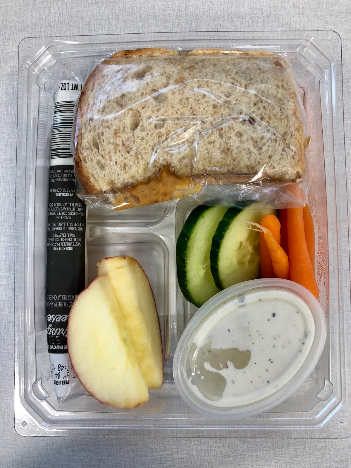 Snoodles: PICNIC: What's in Starbucks PB&J Protein Box?