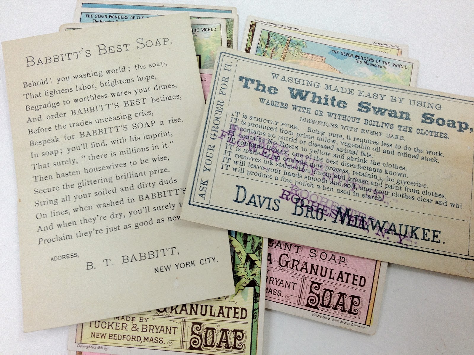 All Things Herbal Blog: Victorian Soap Trade Cards
