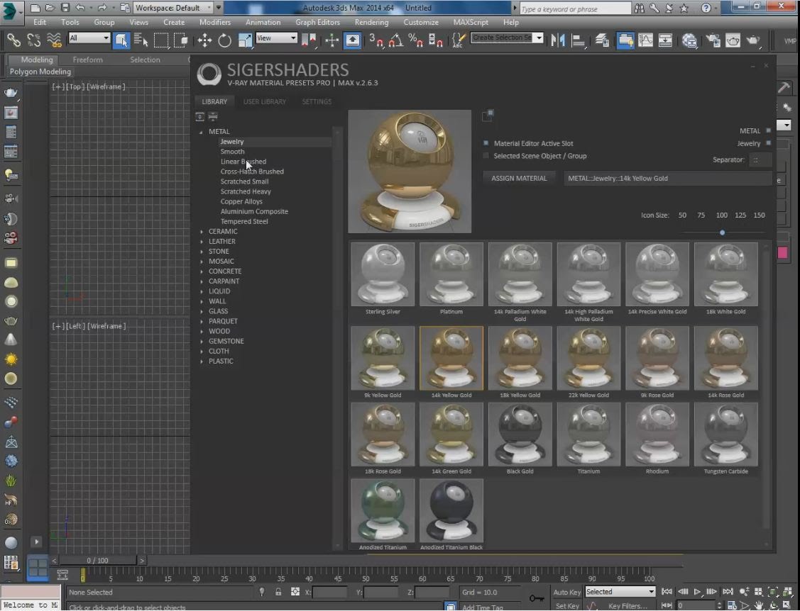 SIGERSHADER VRAY MATERIAL PRESETS PRO 2.6 | HJARquitectura