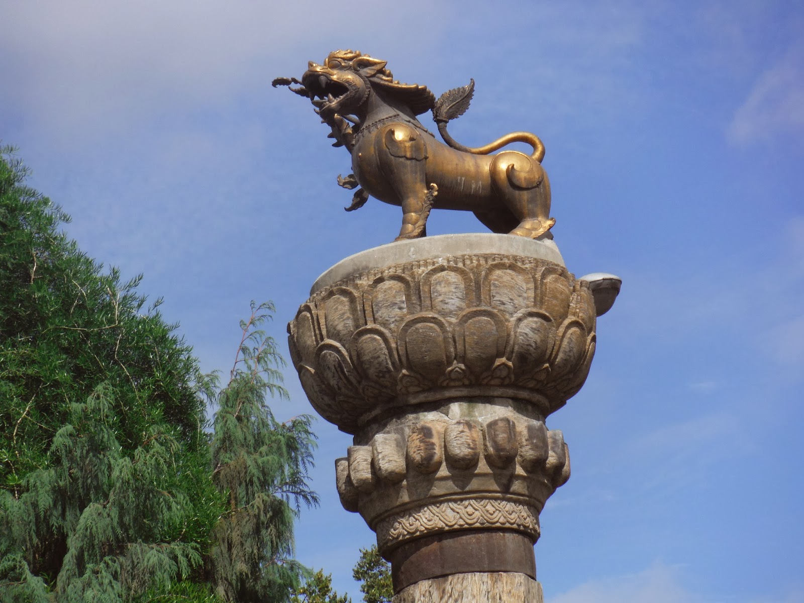 Ann Marcer in Nepal: Guard dogs - or elephants, lions and mythical animals