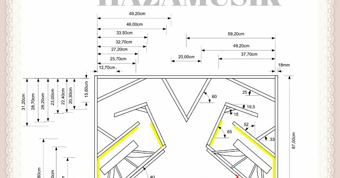 skema box speaker subwoofer 21''x2 lapangan terbaik BH221
