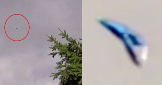 Rare triangle-shaped UFO caught over London, England