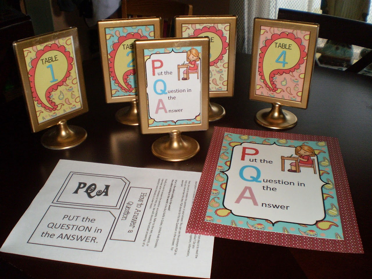 The Teacher's Desk 6...: Monday Made It and Anchors Away PQA FREEBIE