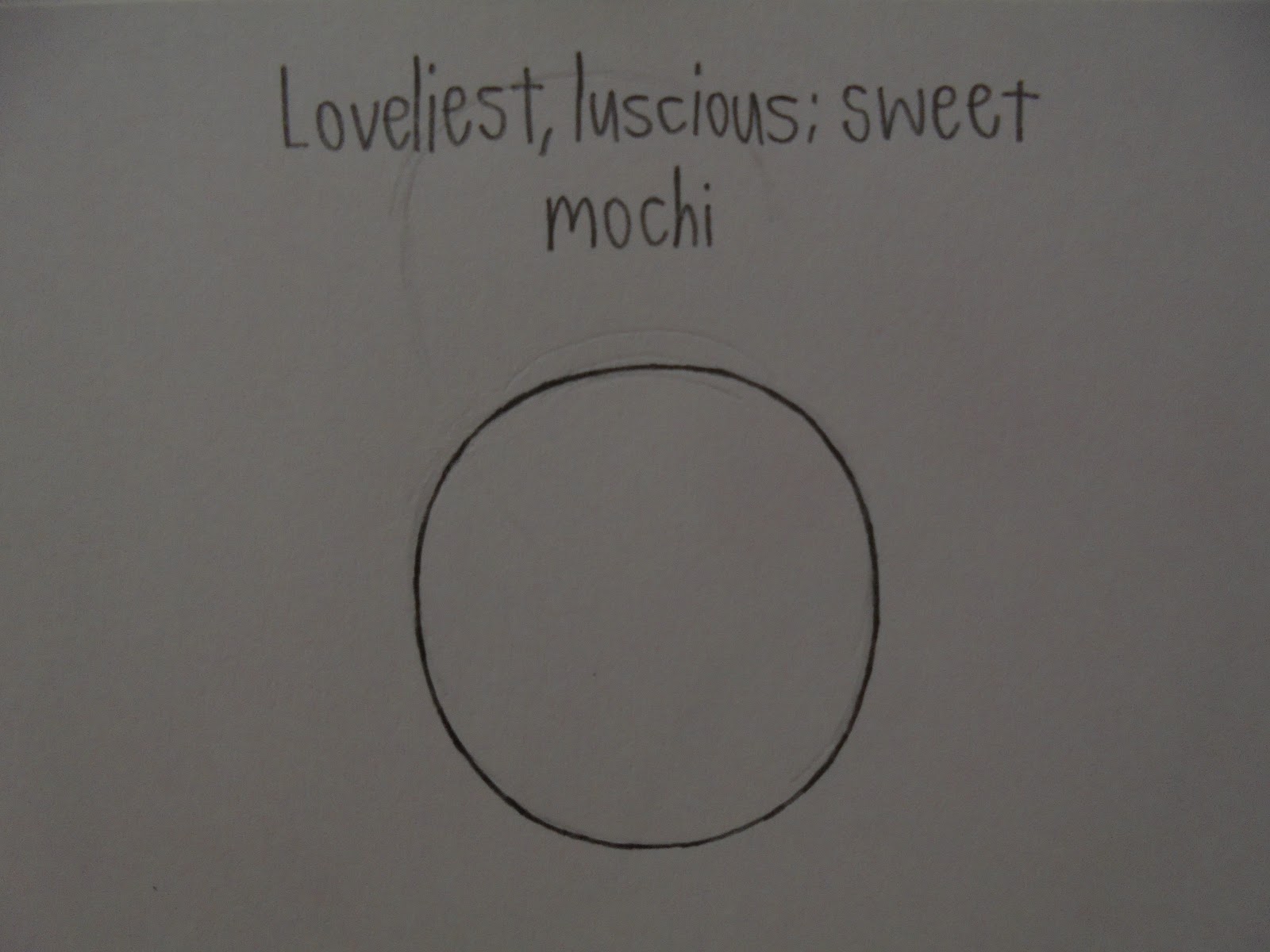 Rational-Spirited Girl: Drawn mochi in the paper and the two mochis ...
