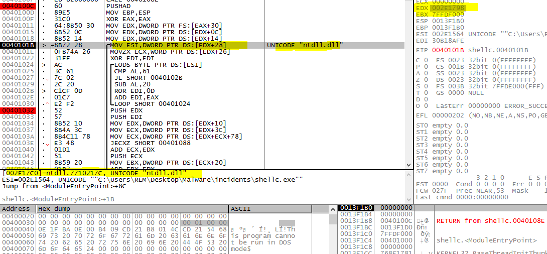 Reversing File-less attack - Meterpreter through Powershell