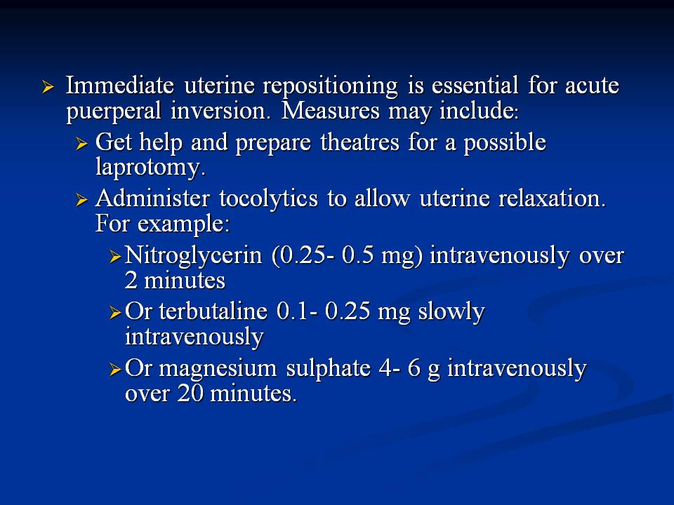 COMPLECATIONS OF THIRD STAGE OF LABOUR : DR. Shamsa Tariq ~ YOUNG ...