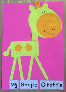 Zoo Animal 2d Shape Craft + A Freebie | From the Pond