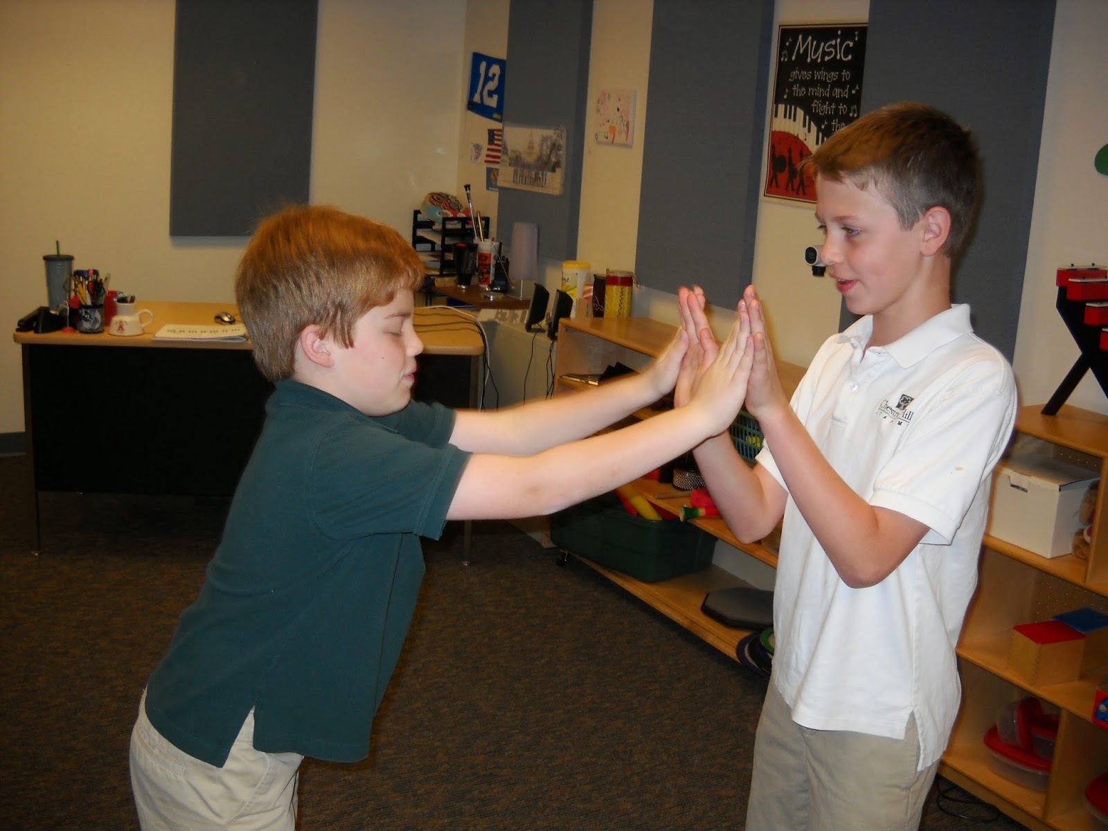 CHA Specialists' News: 3rd grade music: clapping games with "Green ...