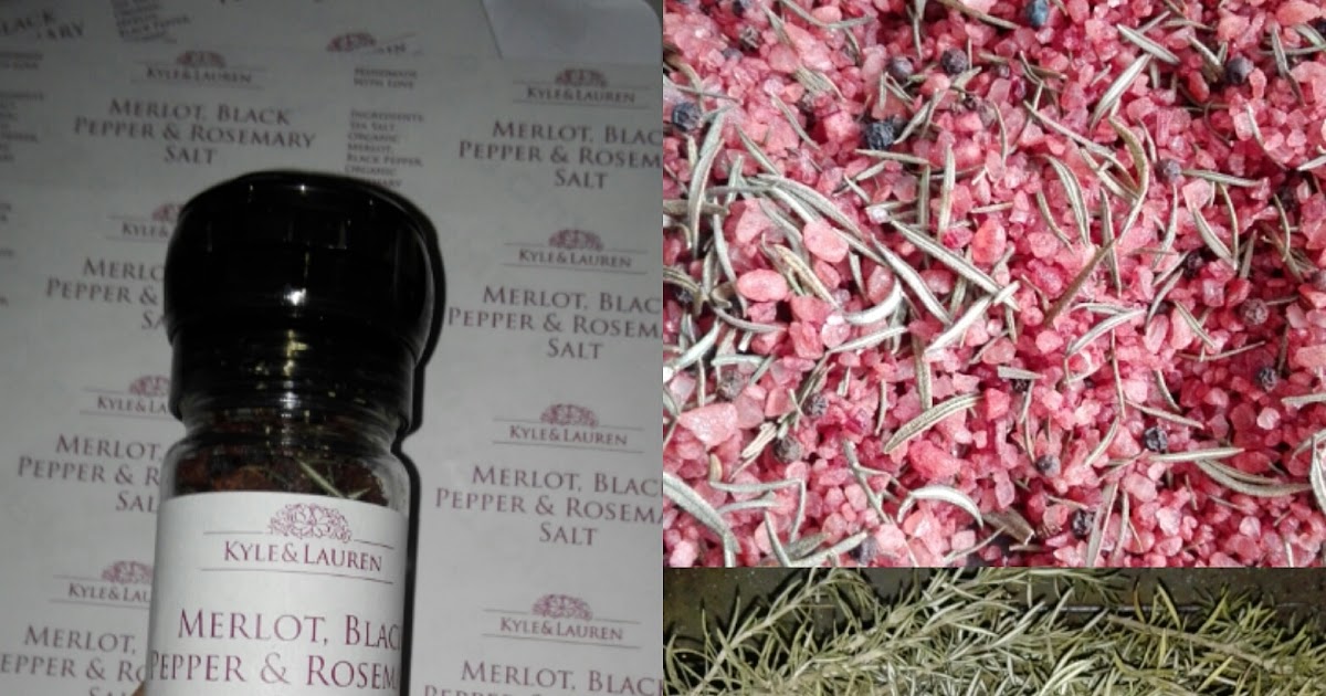 Two Peas and a Potato: Homemade Merlot, Rosemary and Black Pepper Salt