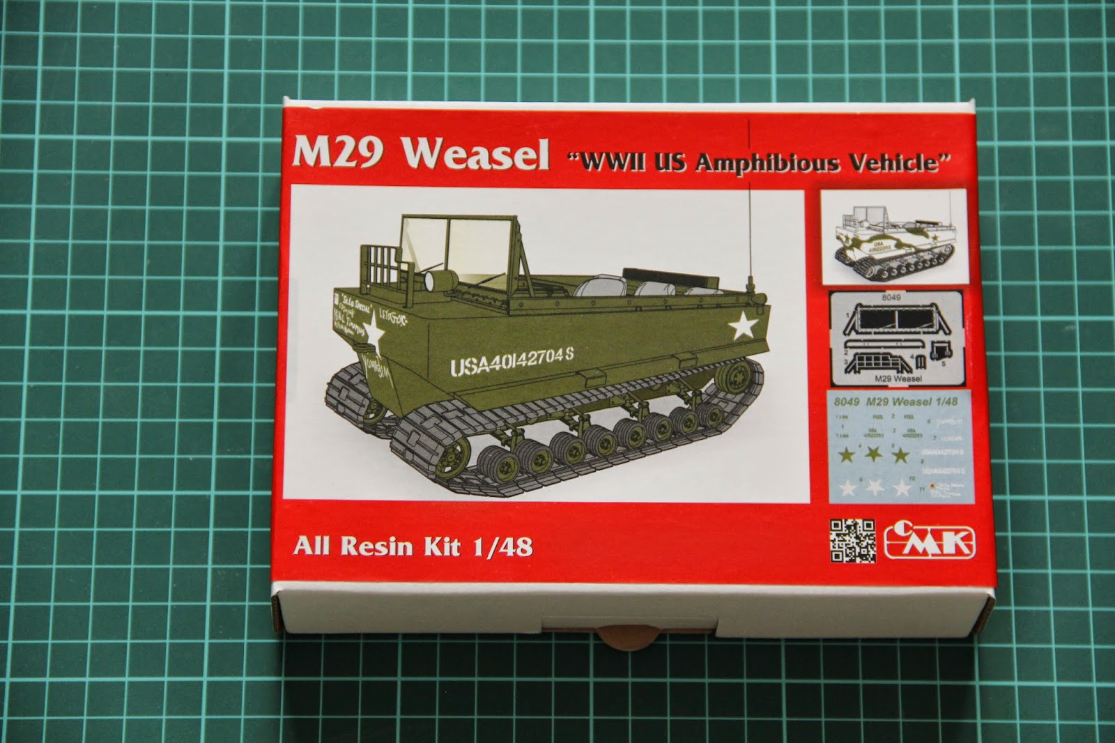 CMK 1/48 M29 Weasel "WWII US Amphibious Vehicle" (8049) - DetailScaleView
