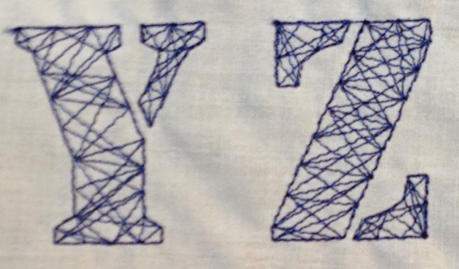 Ptarmigan Designz: String Art Alphabet - Randomized - Complete