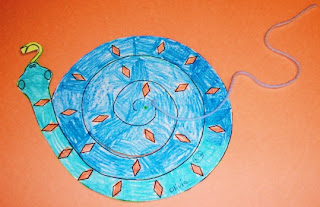 Hanging Spiral Snake Craft | Preschool Crafts for Kids