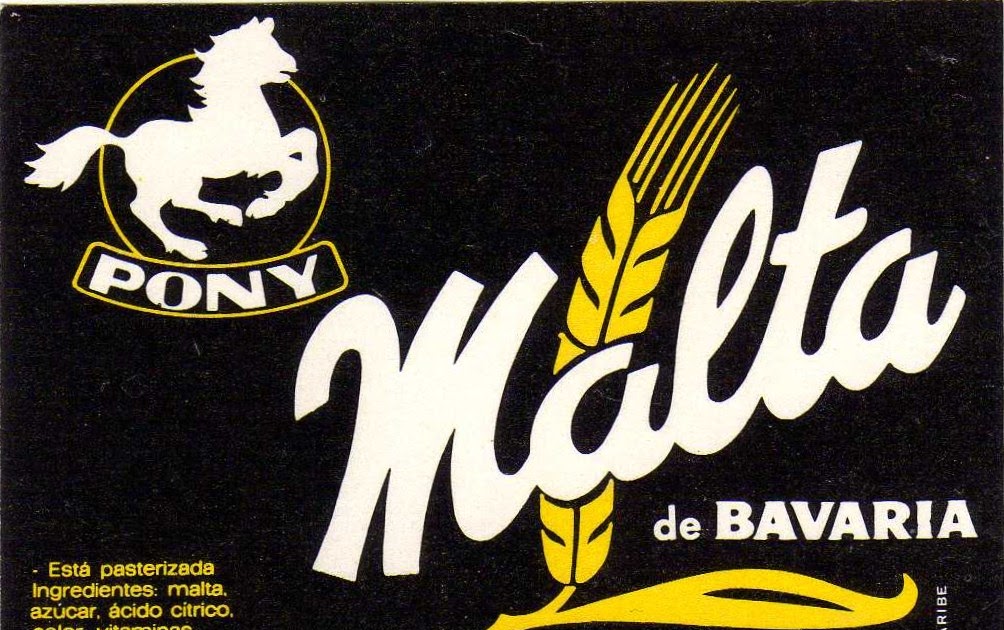 ETIQUETAS DE CERVEZAS Y MALTAS COLOMBIANAS: PONY MALTA