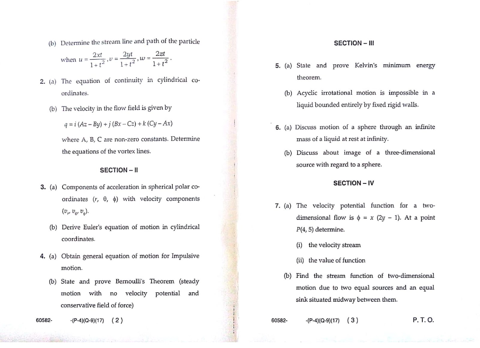 shiksha: B.Sc Hons Mathematics 6th sem Exam Paper