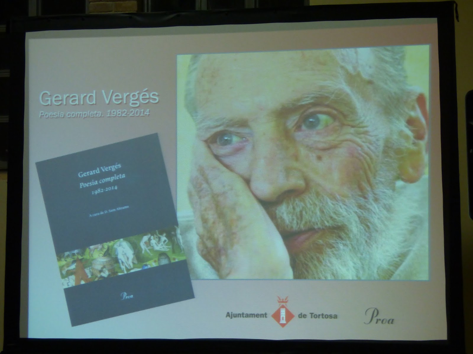 QUÈ FEM A TORTOSA?: Fotografies de la presentació de l'obra "Poesia ...