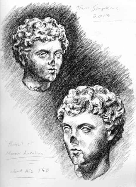 Worcester Art Museum: Sketches by Travis Simpkins: Ancient Roman ...