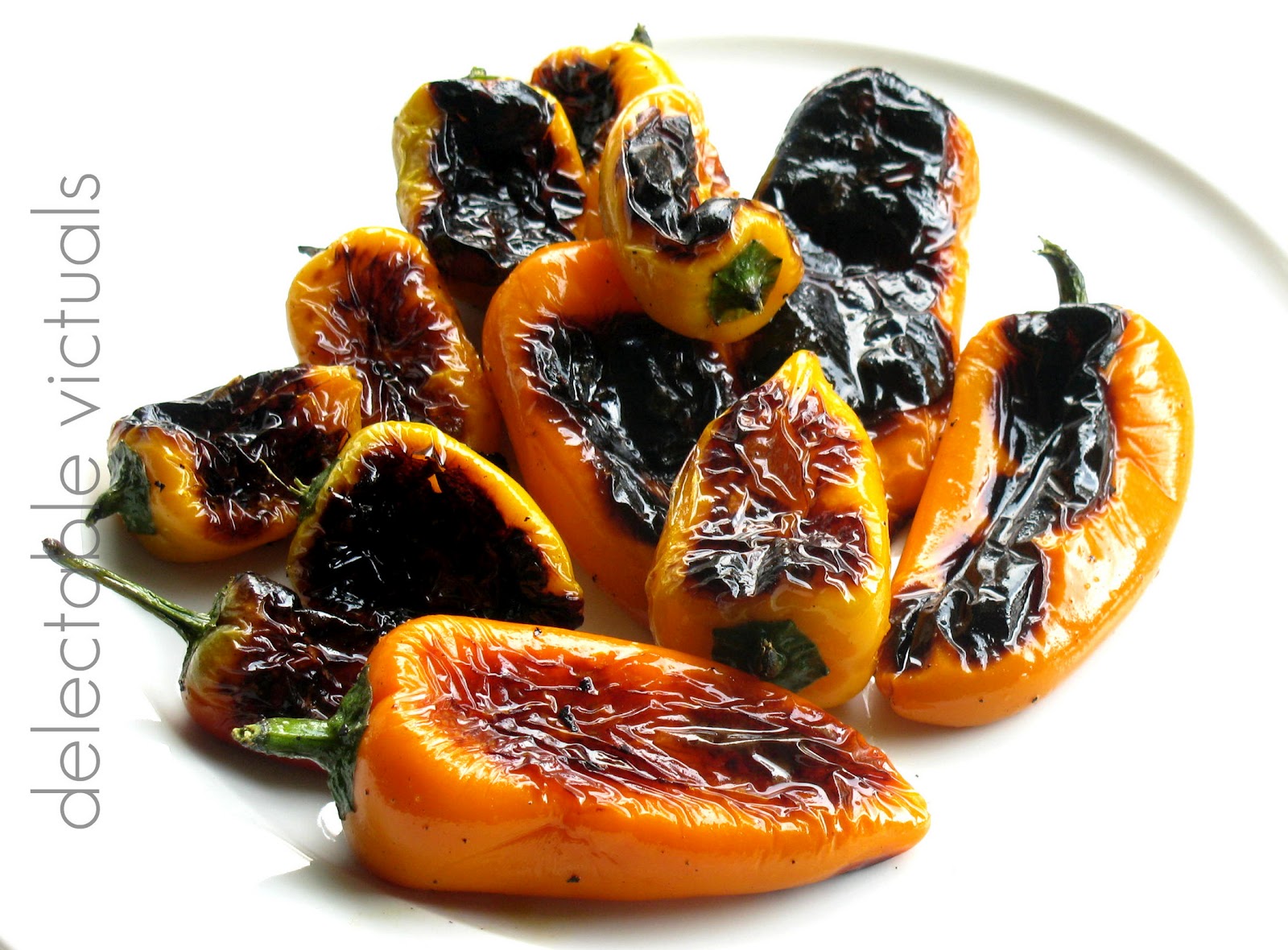 Delectable Victuals: Roasted Tri-Color Peppers and Green Apple Salsa