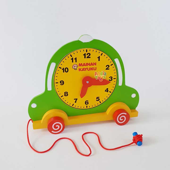 Jam Mobil Mainan Kayu - SEBUTIK EDUTOYS
