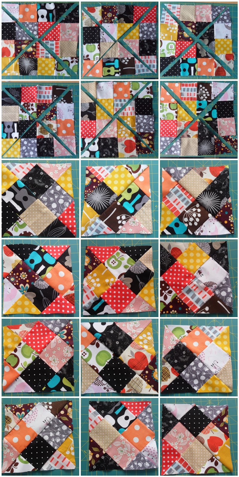 I Be's Cheraldine: Disappearing 16 patch and A disappearing Granny Patch