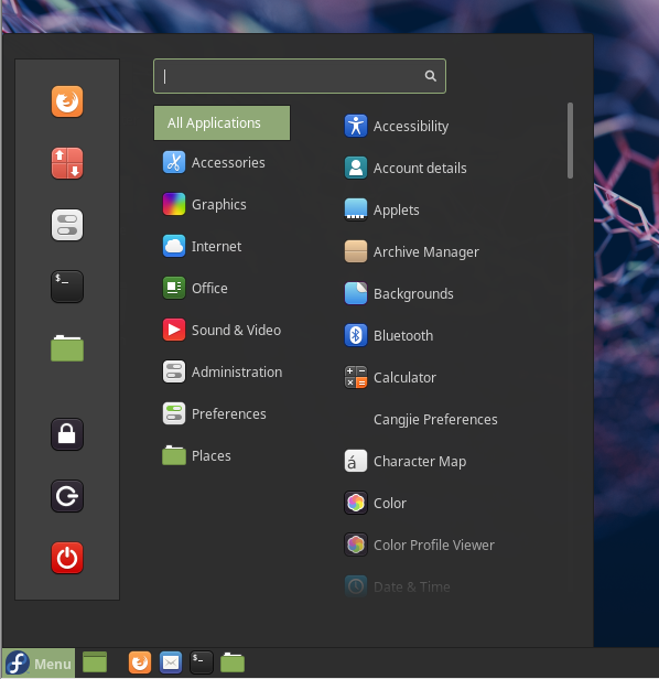 Review Tampilan Linux Fedora