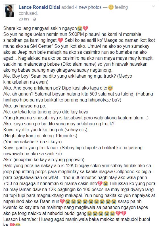 Alamin Ang Bagong Style Ng Budol Budol Na Bumiktima Ng Isang Estudyante ...