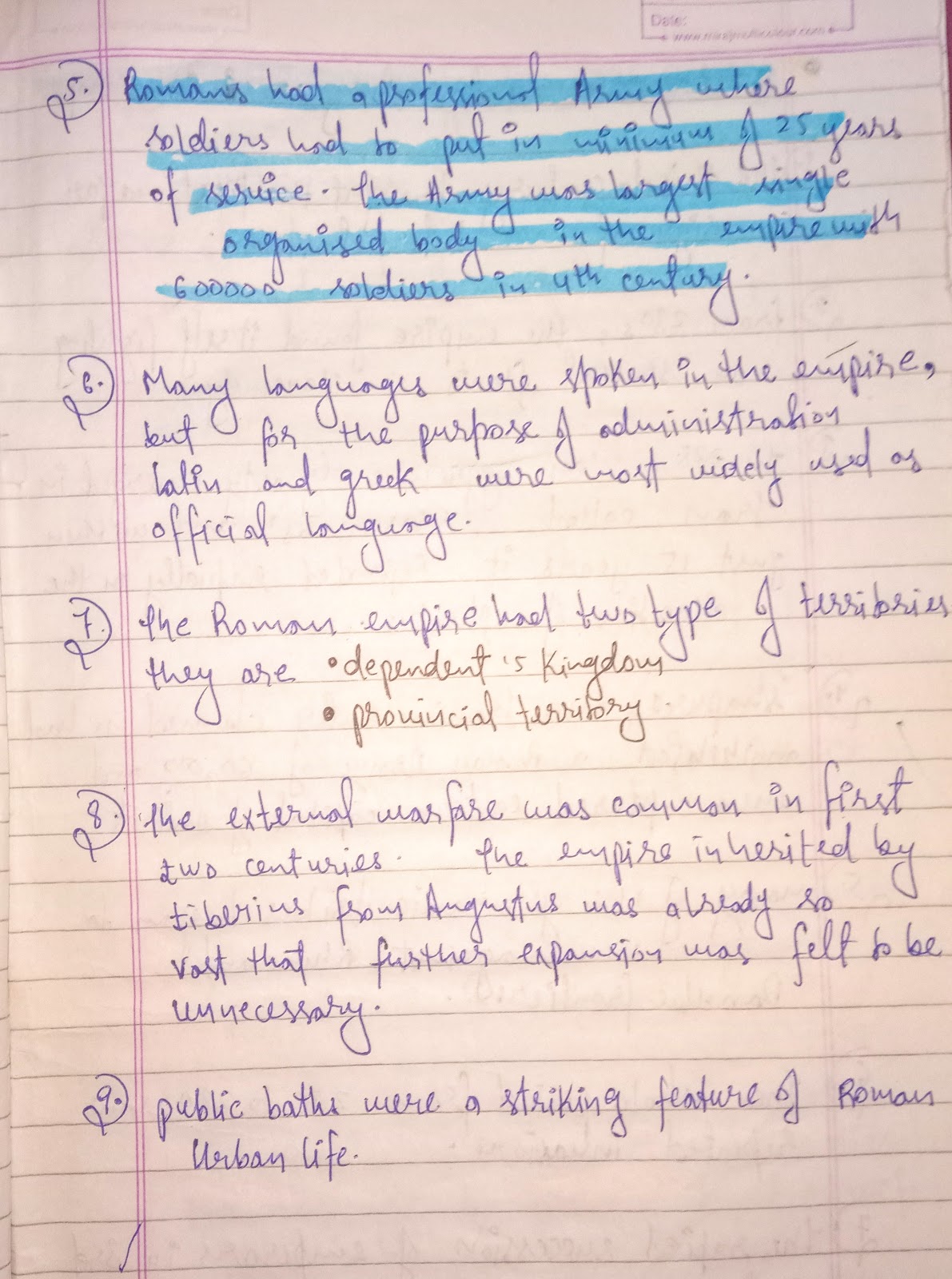 handwritten notes: An Empire Across Three Continents- [History] class ...