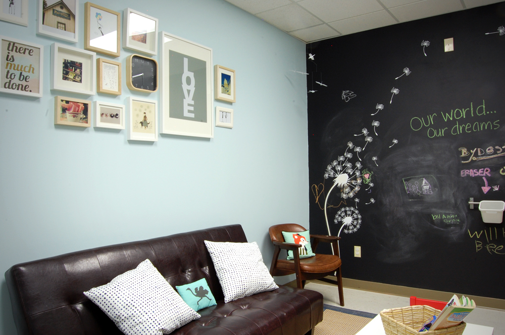 Down and Out Chic: Foster Care Visitation Room: Before & After