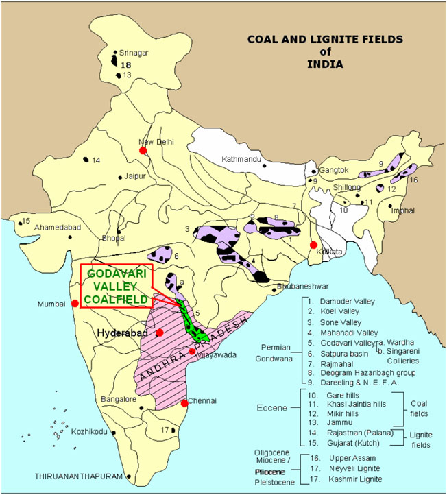 COAL & LIGNITE FIELDS IN INDIA
