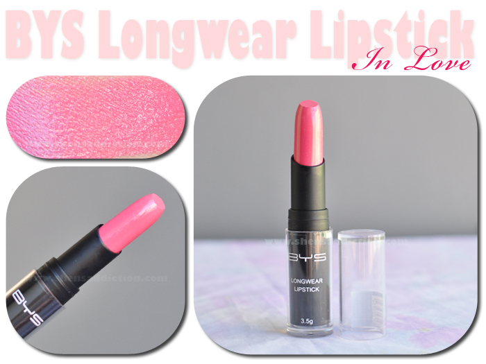 Feature: BYS Longwear Lipsticks (with swatches) - Shen's Addiction