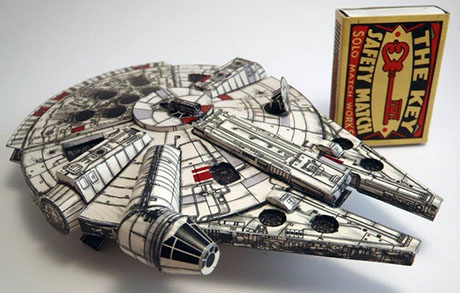 Star Wars: Millennium Falcon 1:250 Scale Papercraft | Paperized Crafts