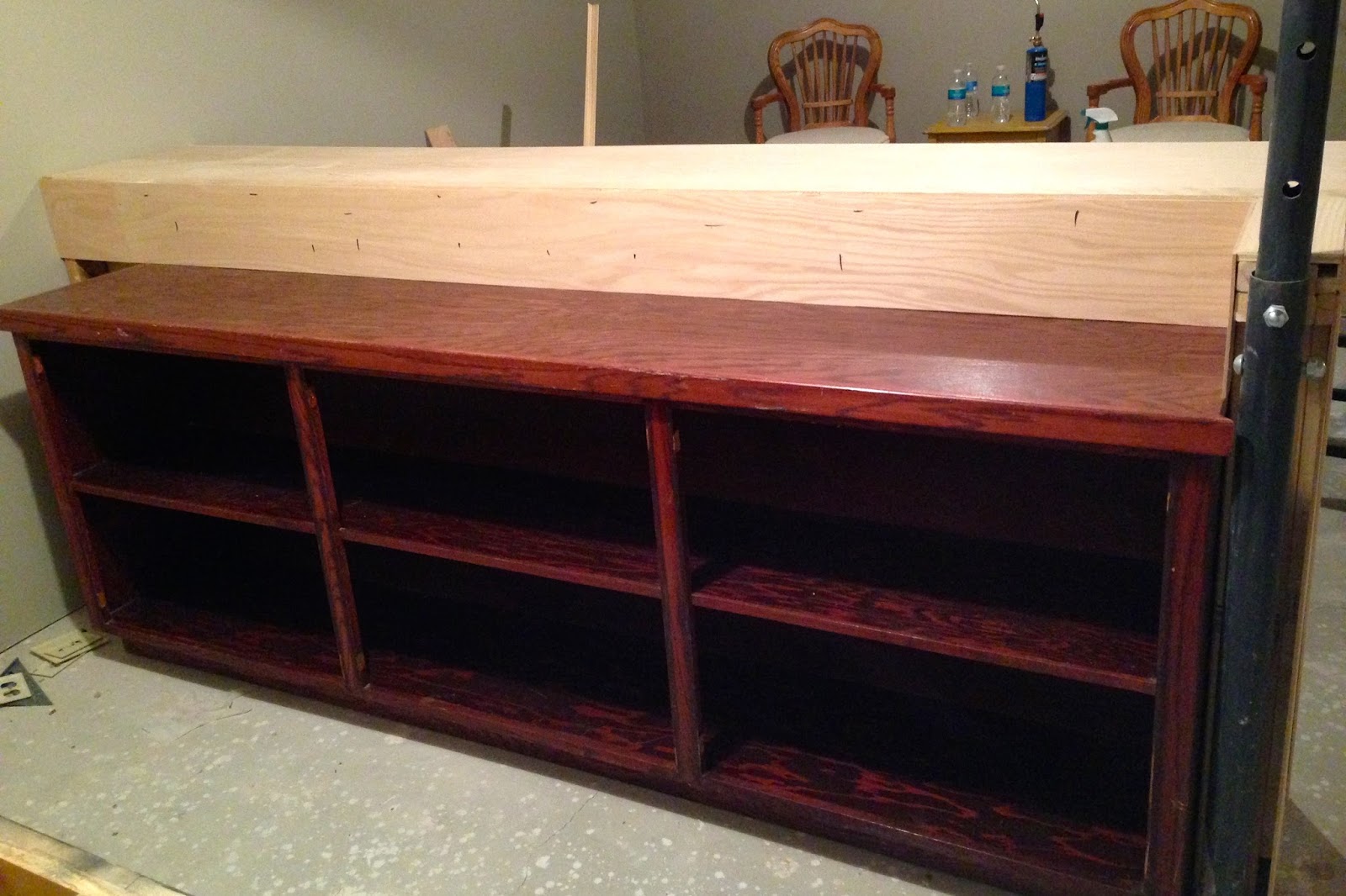 DIY Why Spend More: Build your own bar with faux granite countertop