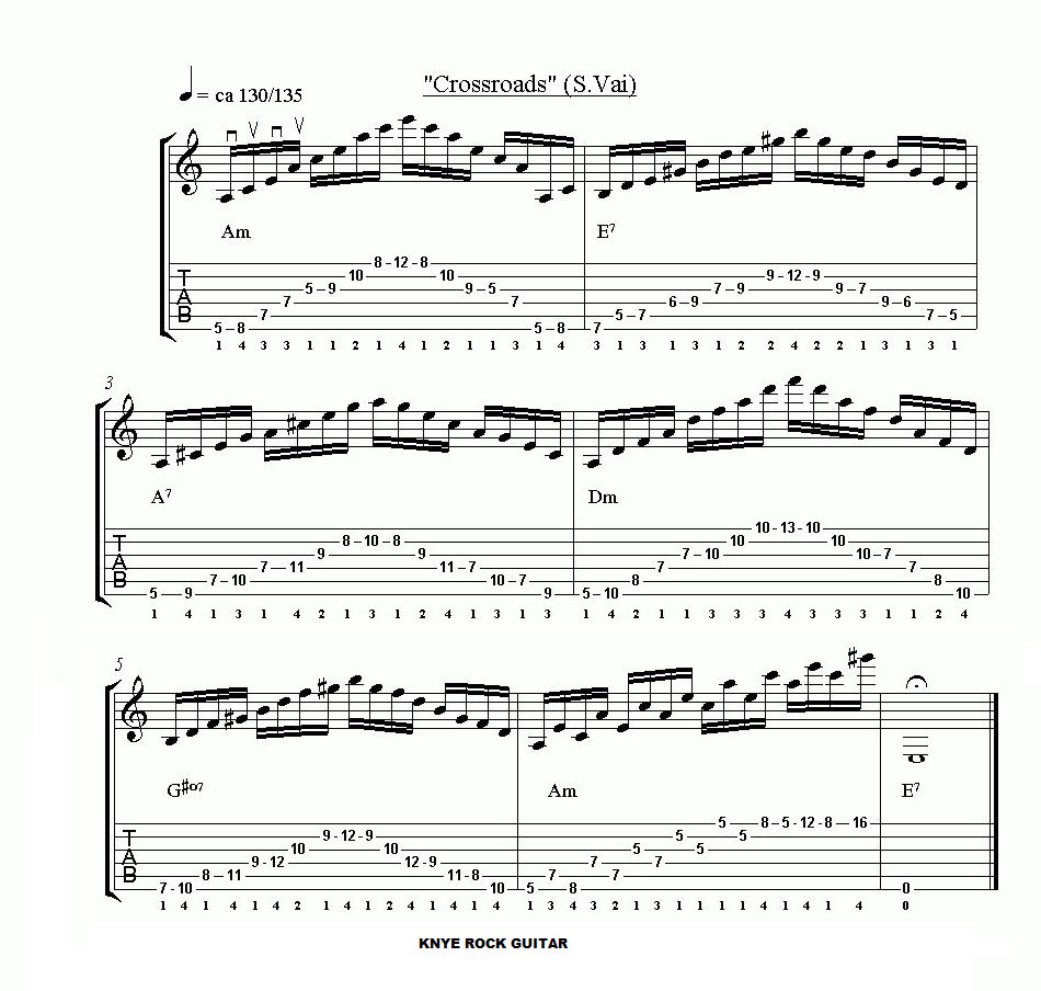 KNYE ROCK GUITAR: STEVE VAI CROSSROADS