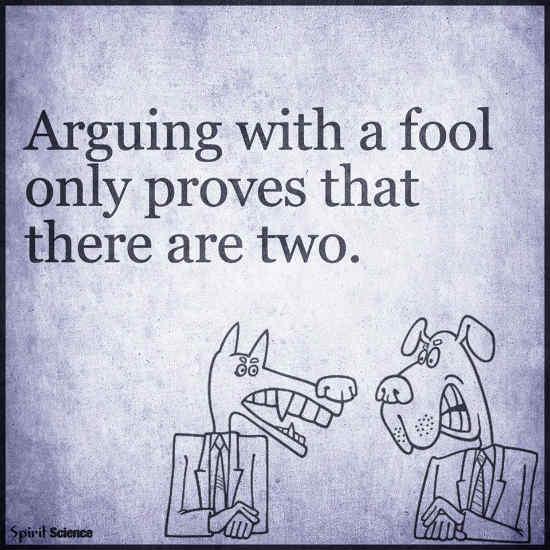 Arguing with a fool only proves that there are two. - Perseverance Quotes