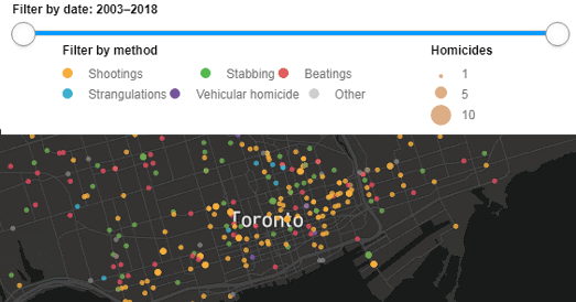 Maps Mania: Mapping Every Homicide in Toronto