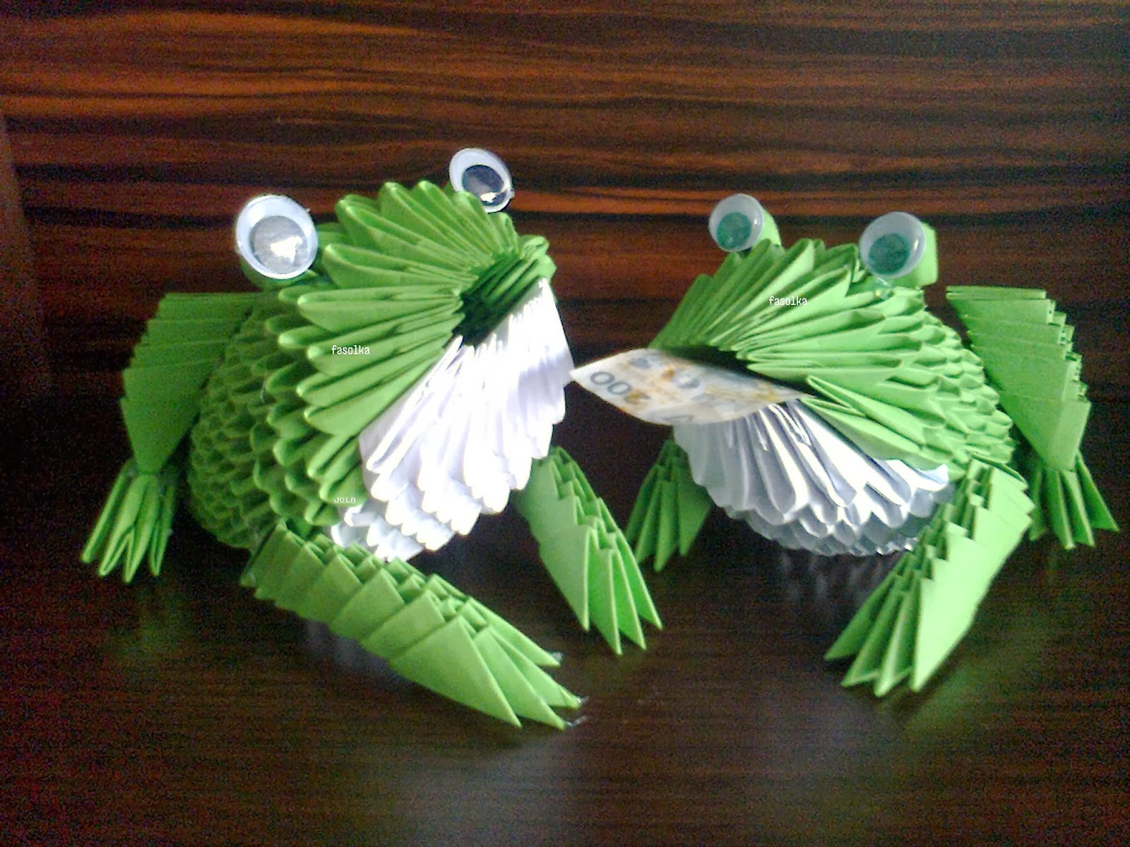 jolciafasolcia: ŻABA - ORIGAMI MODUŁOWE