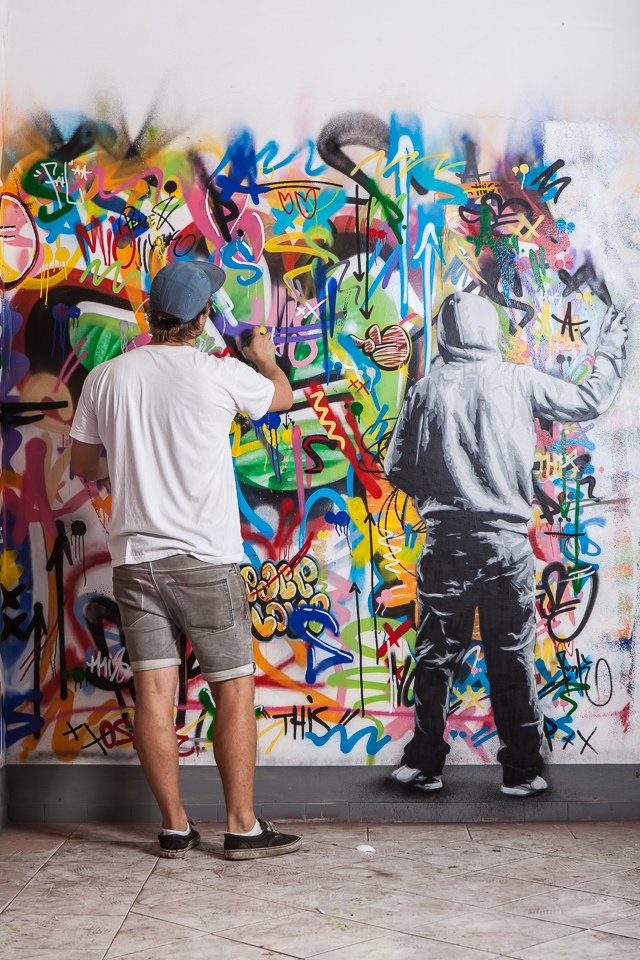 Martin Whatson creates an indoor installation in Rome, Italy ...