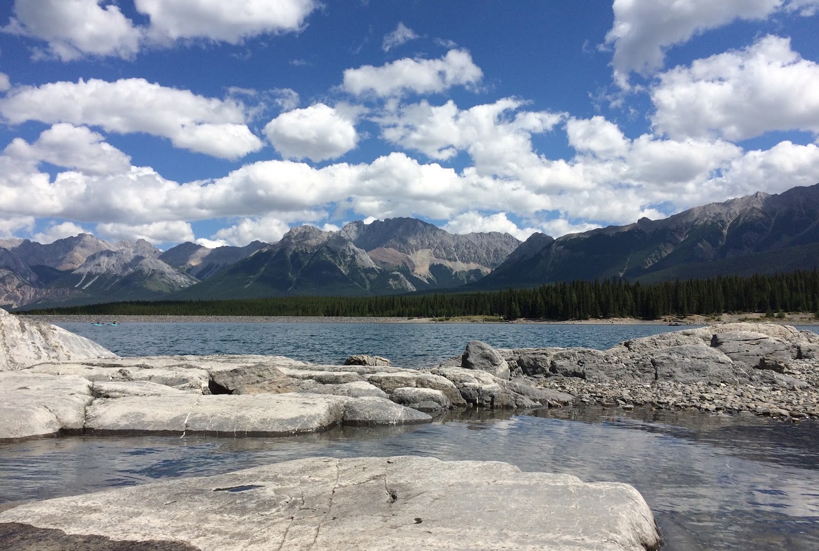 Paddling Near Edmonton, Alberta, Canada: Upper Kananaskis Lake, Kananaskis